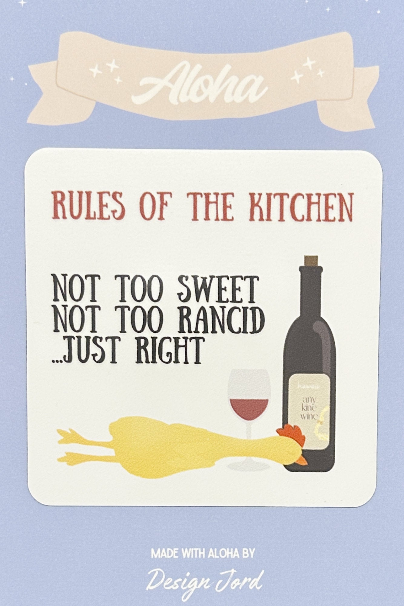 Rules of the Kitchen - Local Art Magnet | Olivia Clare Boutique