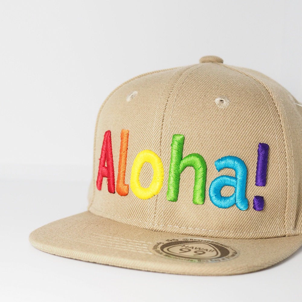 Keiki Rainbow Aloha! Hat | Olivia Clare Boutique