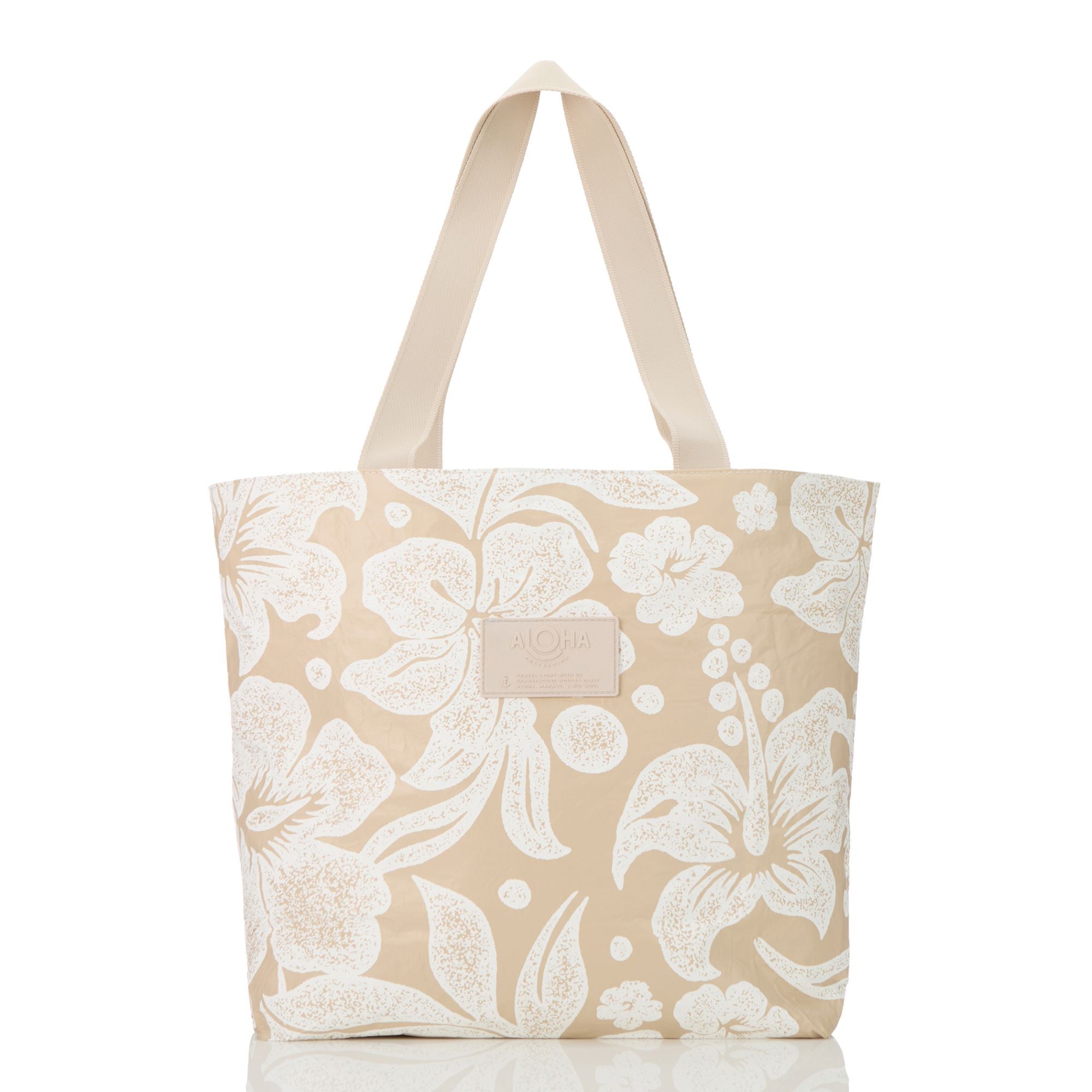 ALOHA Collection Breezy Day Tripper Tote - Latte | Olivia Clare Boutique