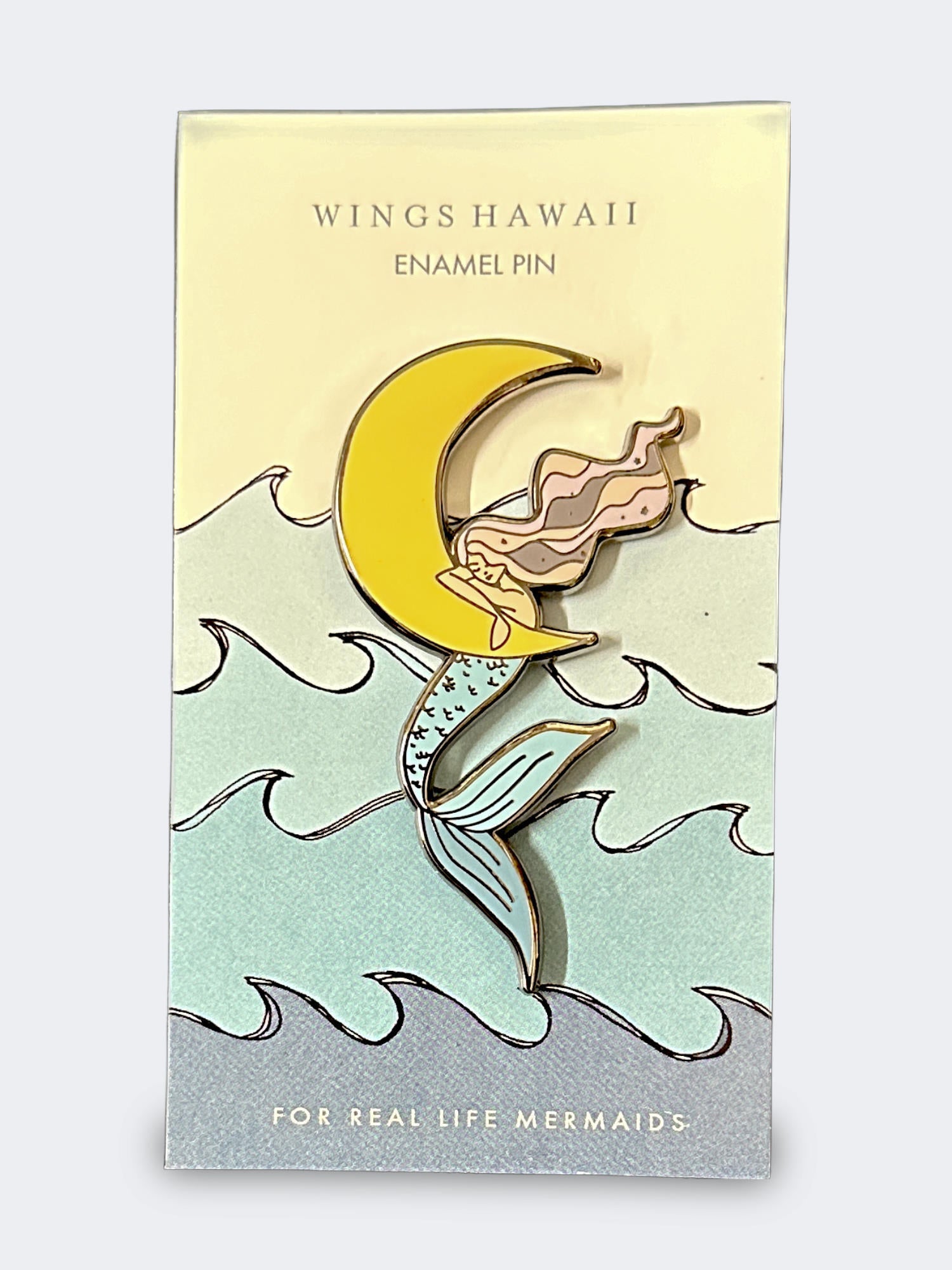 Dreamer Mermaid Enameled Pin | Olivia Clare Boutique