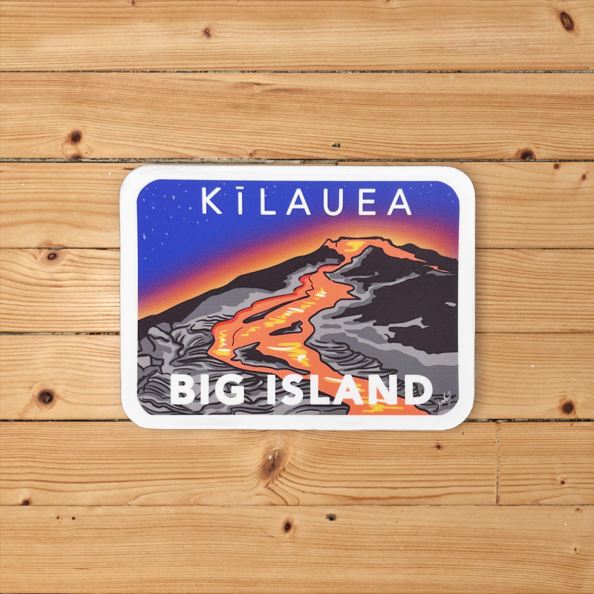 Big Island Kilauea Sticker | Olivia Clare Boutique